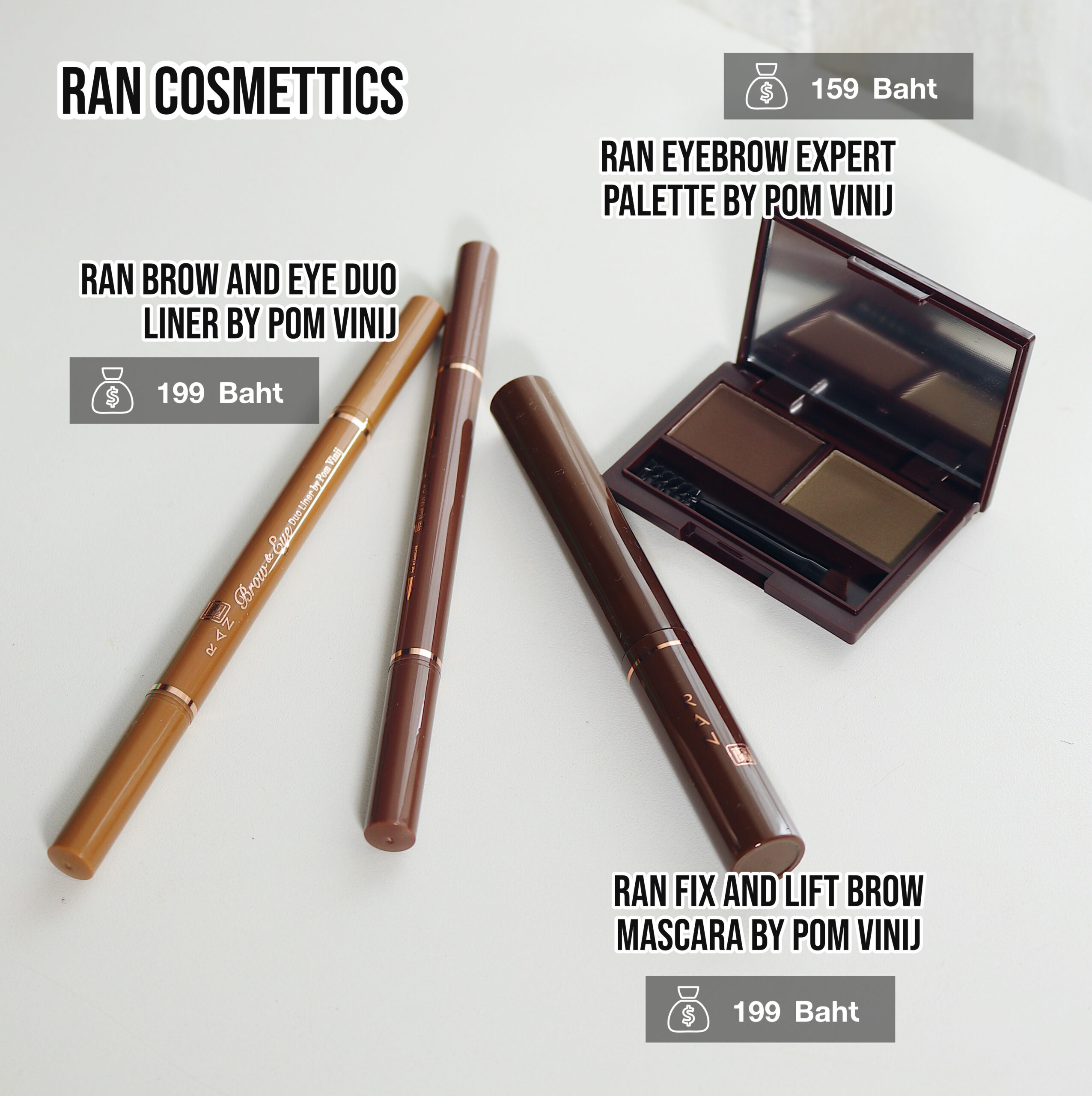 งานคิ้วแบบครบเซ็ตจาก RAN Cosmetics | Jell Story : Thailand Beauty ...